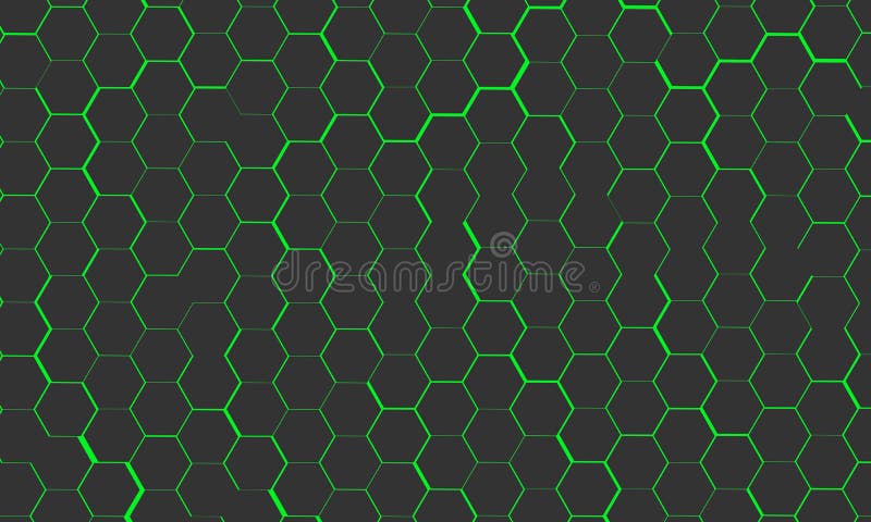 Abstract Background with Green Beehive Patterns Stock Photo - Image of ...