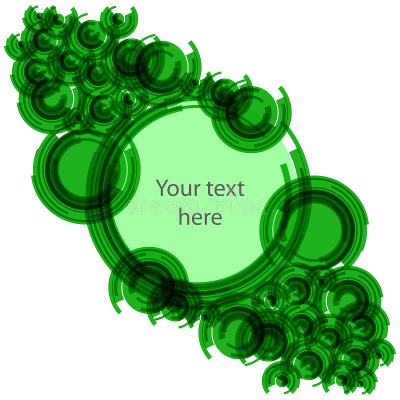 Abstract Background with Green Elements on White Stock Vector ...