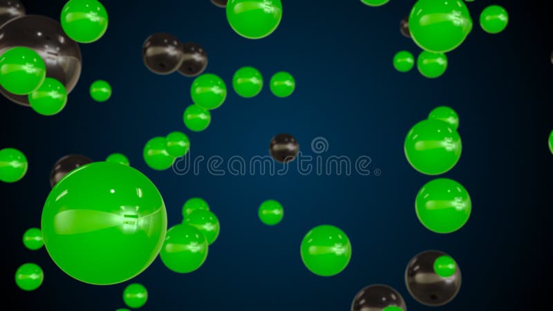 Abstract Background with Green Glass Bubble Particles Stock Photo ...