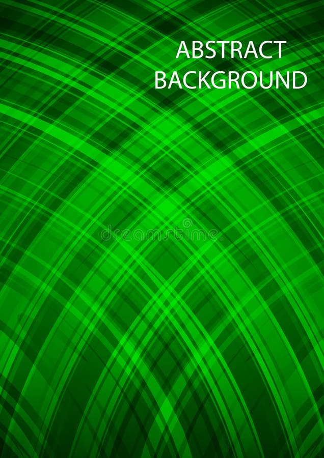 Abstract Background Green Line Curve Vector Illustration Stock Vector ...