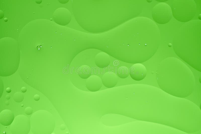 Abstract Background with Green Oil Circles on the Water. Stock Image ...