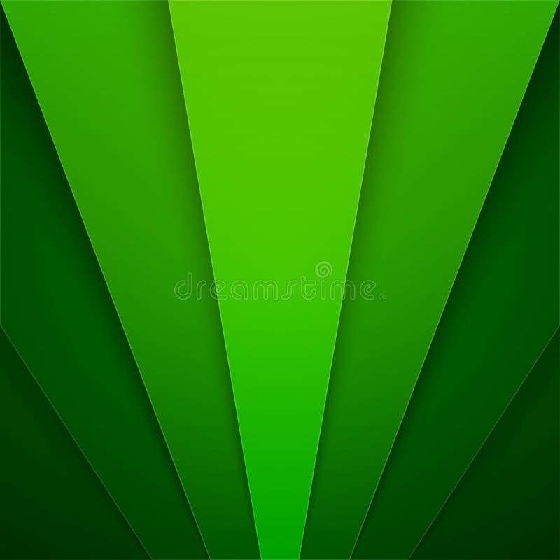 Abstract Background with Green Paper Layers Stock Vector - Illustration ...