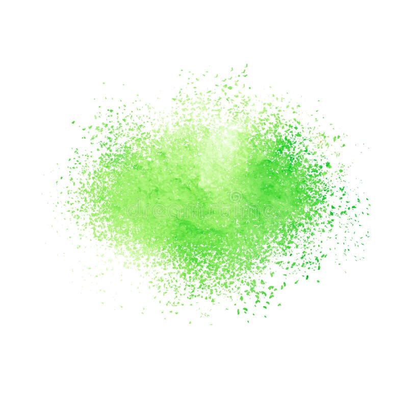 Abstract Background with Green Textured Watercolor Spot. Stock Vector ...