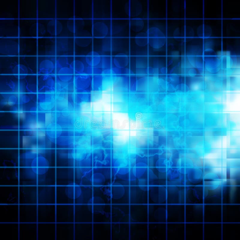 Abstract Blue Grid Background Stock Illustration - Illustration of ...