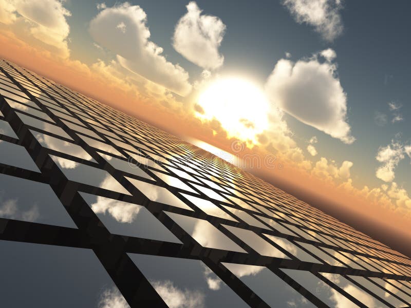 Abstract Background Grid Horizon Stock Illustration - Illustration of ...