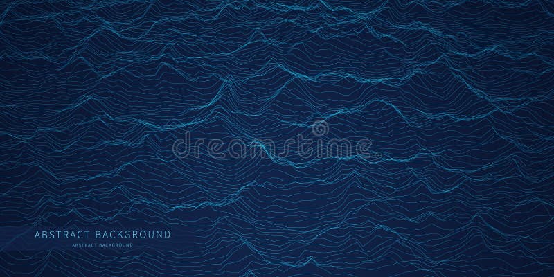 Abstract Background Grid from Lines on Blue. Technology Texture Effect ...