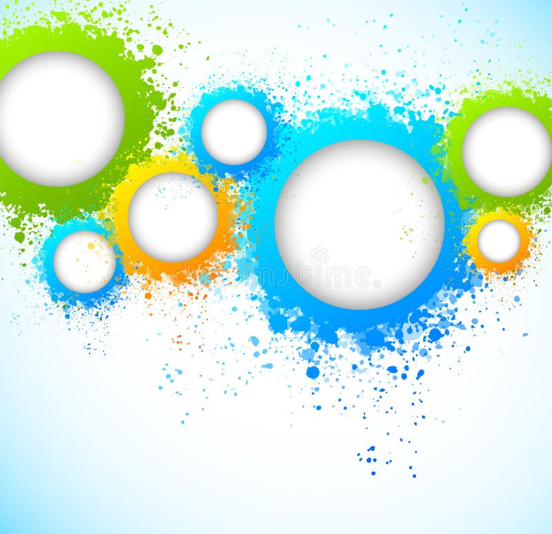 Abstract Grunge Circles. Education Background Stock Vector ...