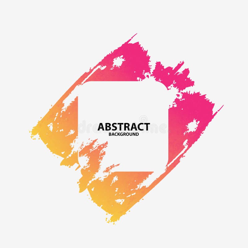 Abstract Background Grunge Element with Square Isolate Negative Space ...