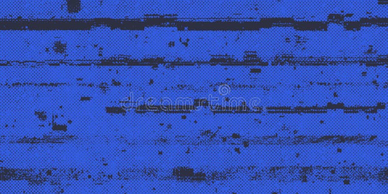 Abstract Background with Grunge Halftone and Distressed Blue Stripes ...