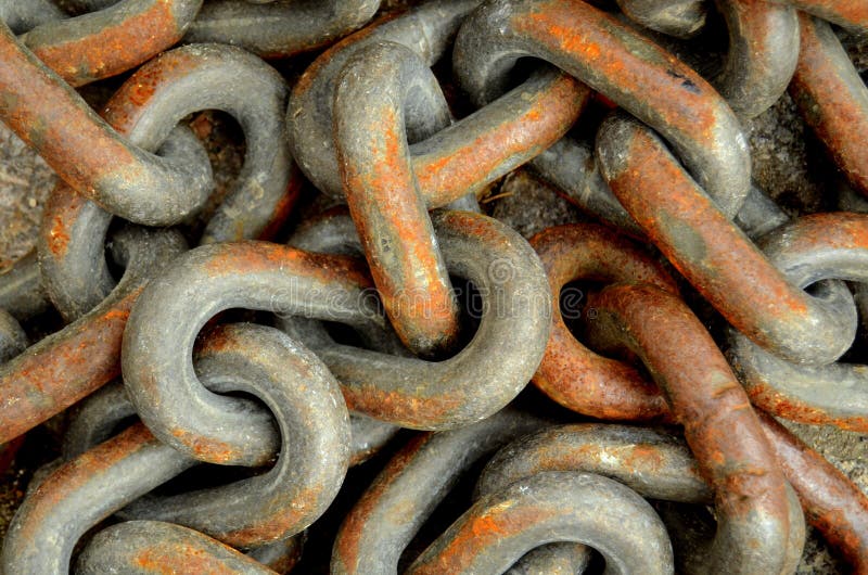 Rusted Chains stock image. Image of rotting, group, prison - 33623613