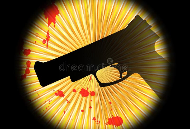 Abstract Background with Gun Stock Vector - Illustration of firearm ...
