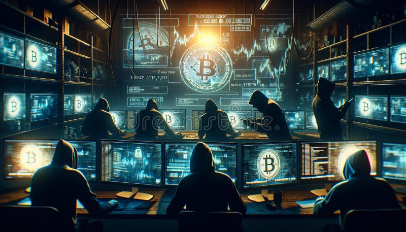 The Abstract Background of the Hacker Threat Stock Illustration ...