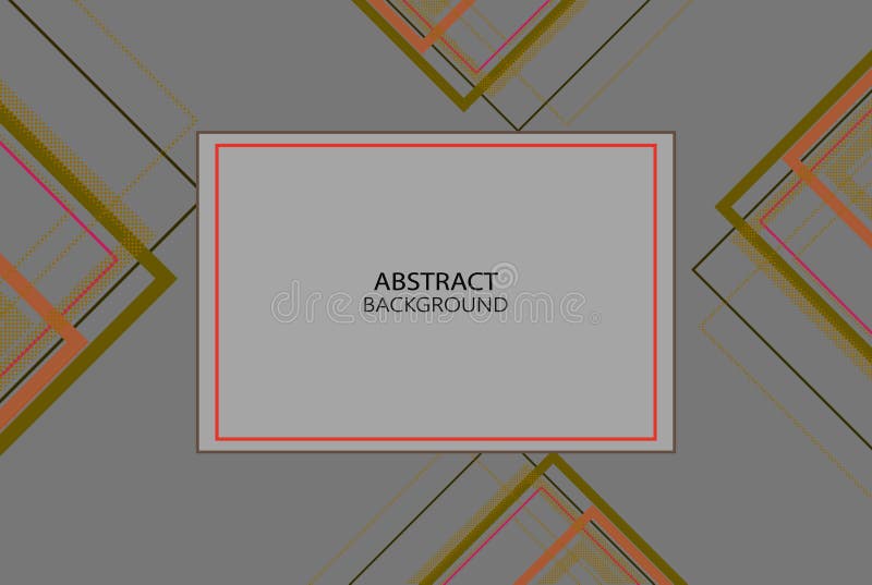 Abstract Background of Halftone Elements and Square Corners of Lines ...