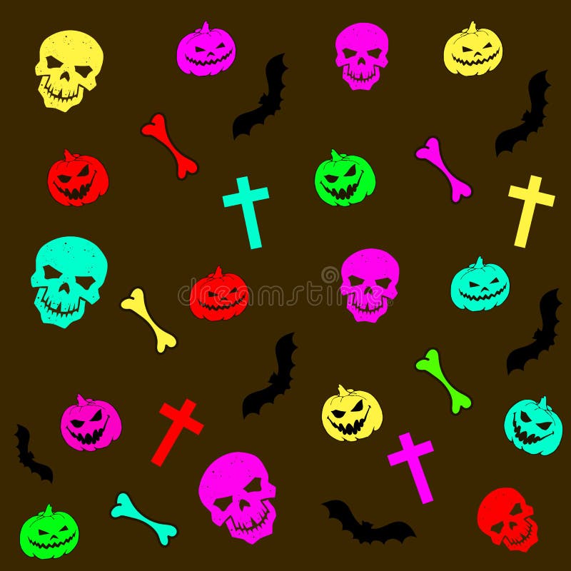Abstract Background Halloween Stock Vector - Illustration of haunted ...