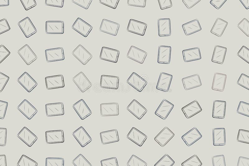 Abstract Background with Handphone or Mobilephone. Graphic, Messy ...