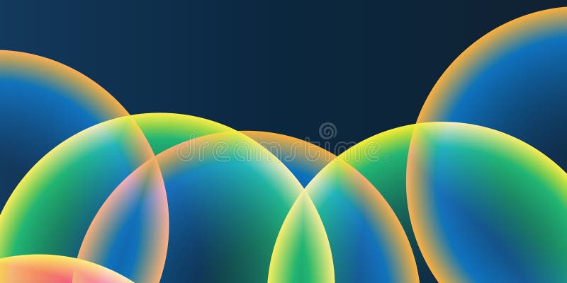 Abstract Background, Header or Banner Design with Large Golden, Green ...