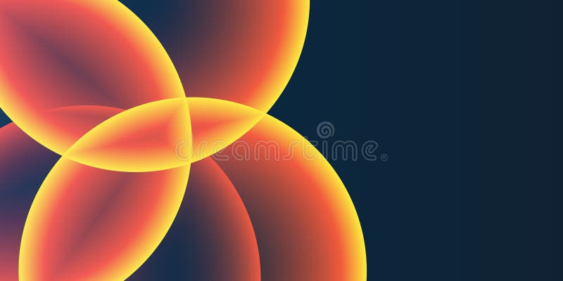 Abstract Background, Header or Banner Design with Large Orange, Red and ...