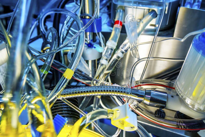 Heart Lung Machine for Heart Surgery in Operating Room. Stock Photo ...