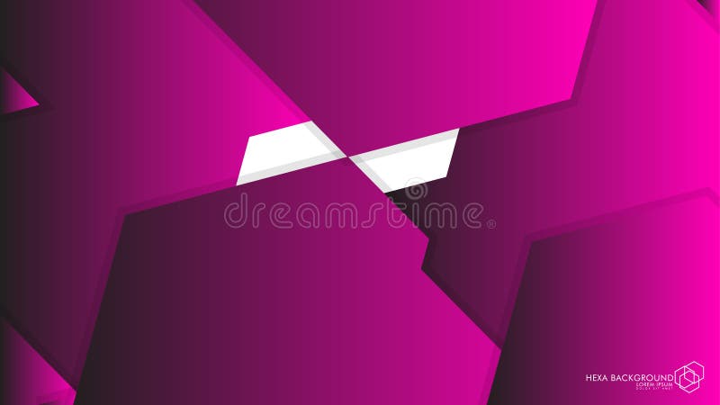 Abstract Background Hexagon Pink Light and Shadow Stock Vector ...