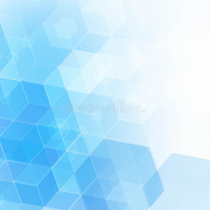 Abstract Background of Hexagonal Geometric Shapes in Blue, Diamonds.eps ...