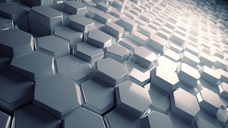 Abstract Background with Hexagonal Tiles. Tech Styled Hex Pattern ...