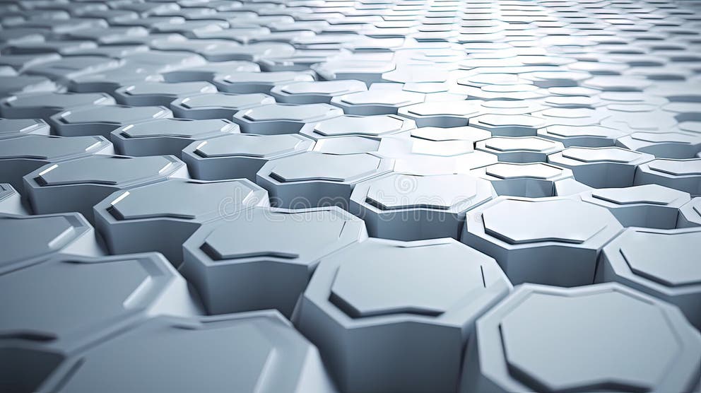 Abstract Background with Hexagonal Tiles. Tech Styled Hex Pattern ...