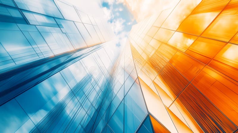 Abstract Background for a High-rise Building. Modern Architecture Stock ...