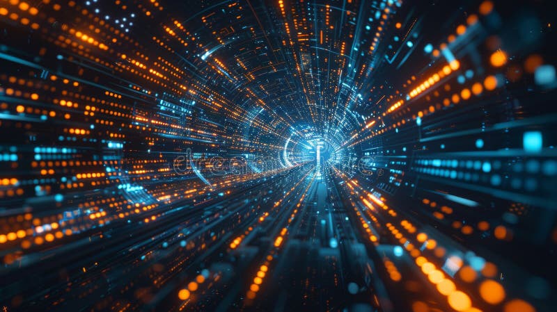 An Abstract Background of High-speed International Data Transfer, Ultra ...