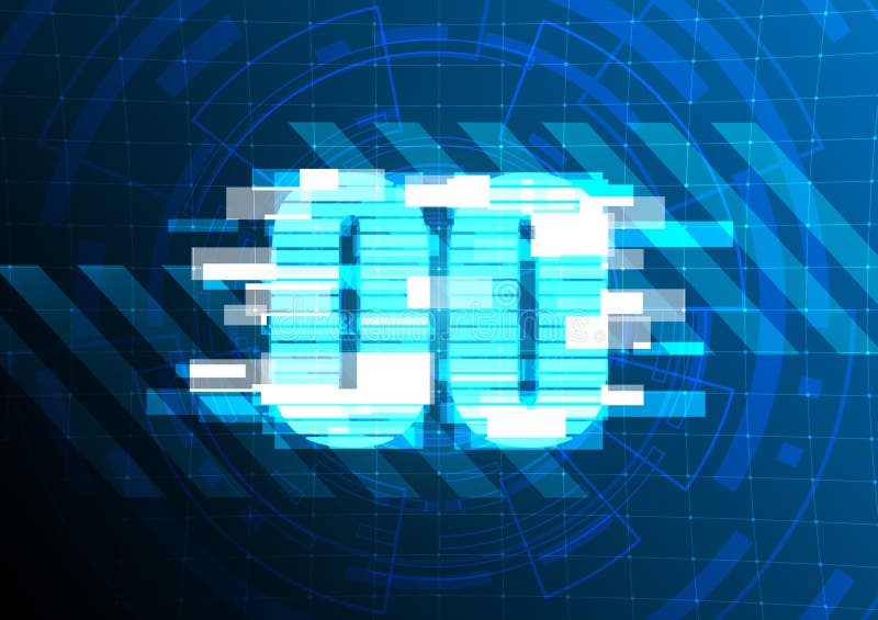 Abstract Background High-tech Digital Number Code Technology Pattern Background Stock Vector ...