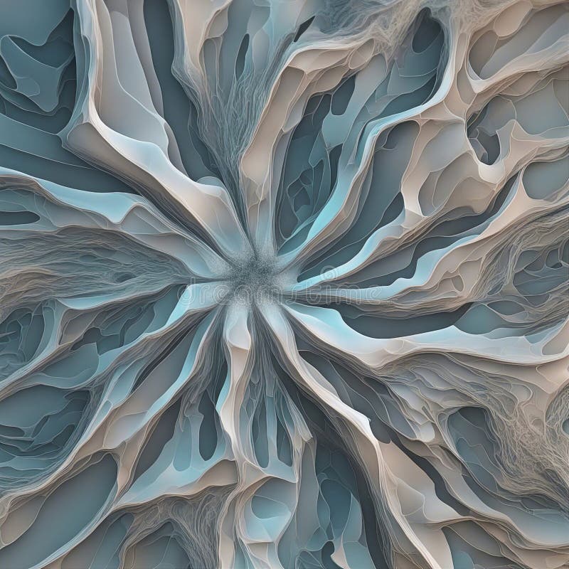 Abstract Background an Ice Abstract Art with a Dynamic and Organic ...