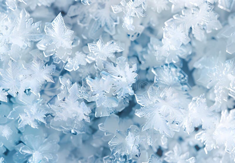 Abstract Winter Background with Ice Crystals Stock Illustration ...