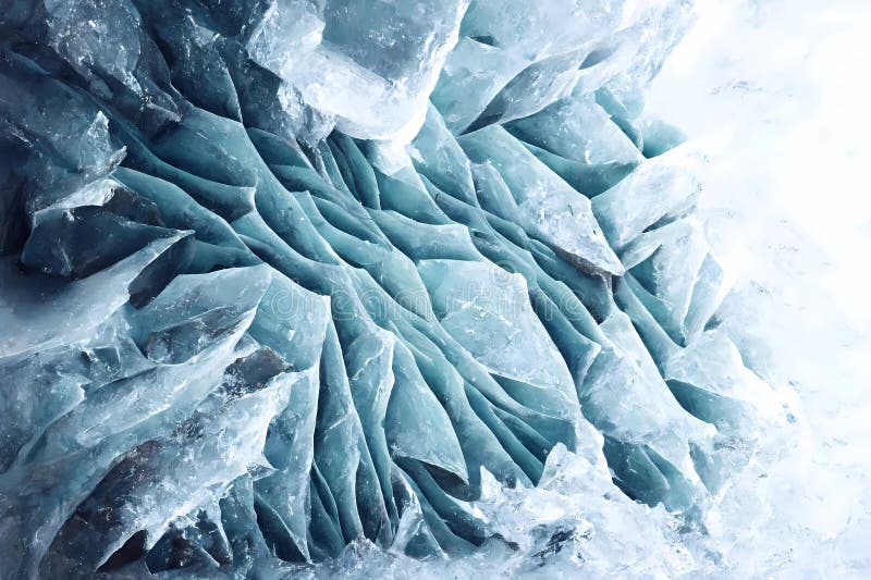 The Abstract Background of Ice Structure. Ice Pattern Stock ...