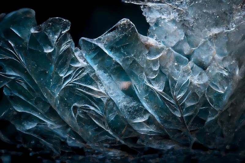 The Abstract Background of Ice Structure. Ice Pattern Stock ...