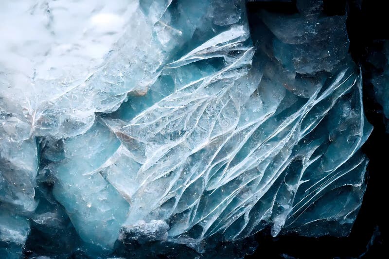 The Abstract Background of Ice Structure. Ice Pattern Stock ...
