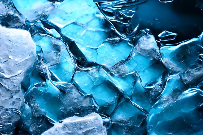 The Abstract Background of Ice Structure. Ice Pattern Stock ...