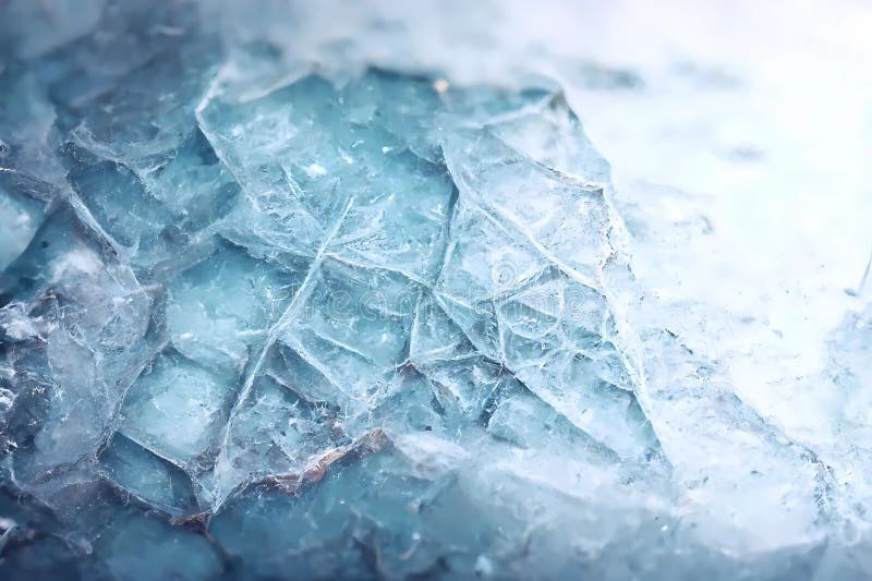 The Abstract Background of Ice Structure. Ice Pattern Stock ...