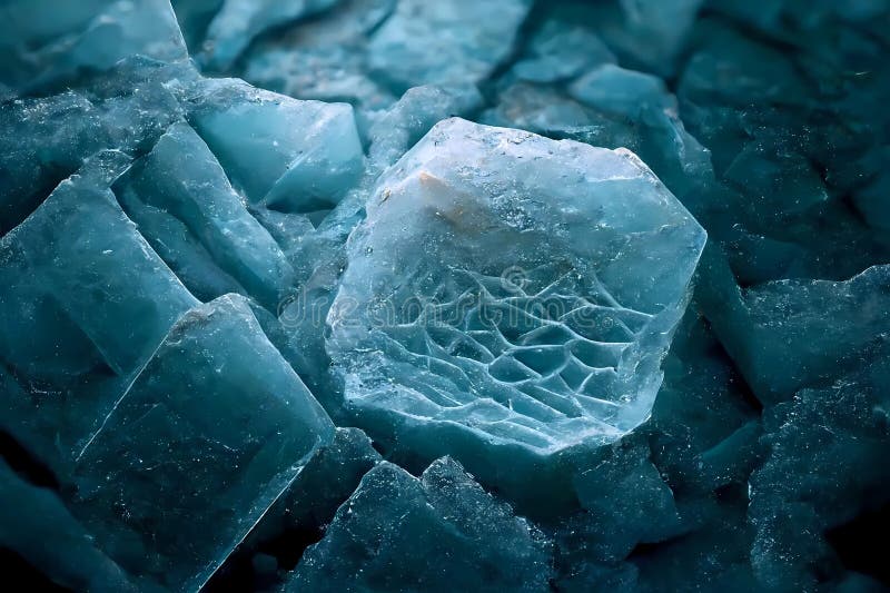 The Abstract Background of Ice Structure. Ice Pattern Stock ...
