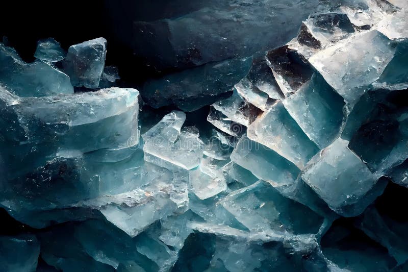 The Abstract Background of Ice Structure. Ice Pattern Stock ...