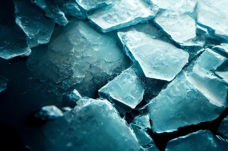 The Abstract Background of Ice Structure. Ice Pattern Stock ...