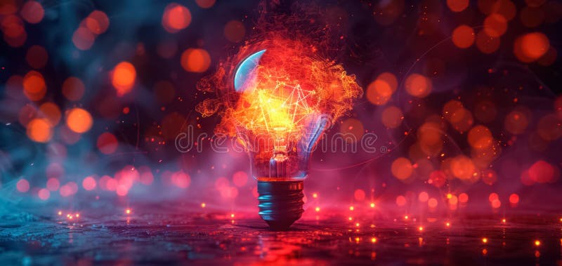 Abstract Background with Idea Concept. Thinking, Success and Creativity ...