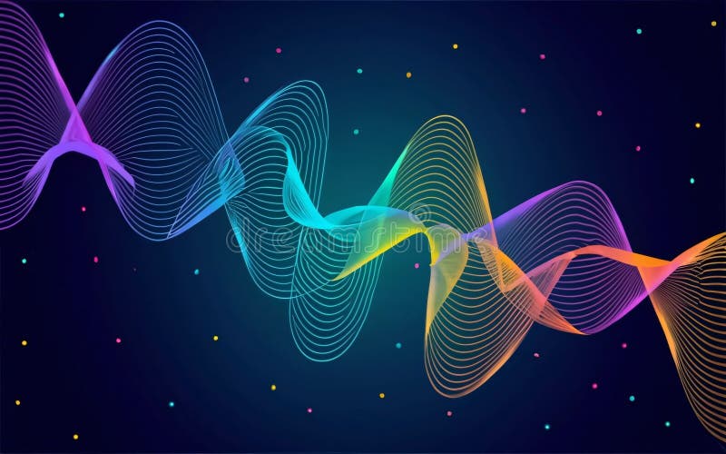 Abstract Background with Fantastic Elements, Nice Screensaver or ...