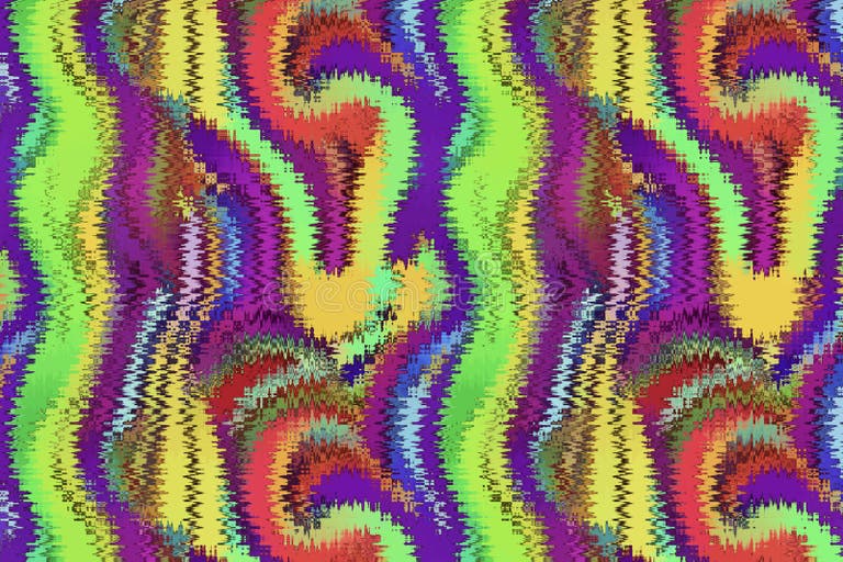 Abstract Background in Ikat Technique. for Use on Materials and Graphics Stock Illustration ...
