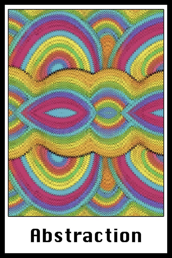 Abstract Background in Ikat Technique. for Use on Materials, in ...