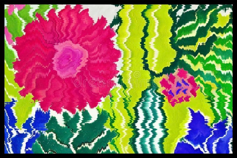 Abstract Background in Ikat Technique. for Use on Materials and Graphics Stock Illustration ...