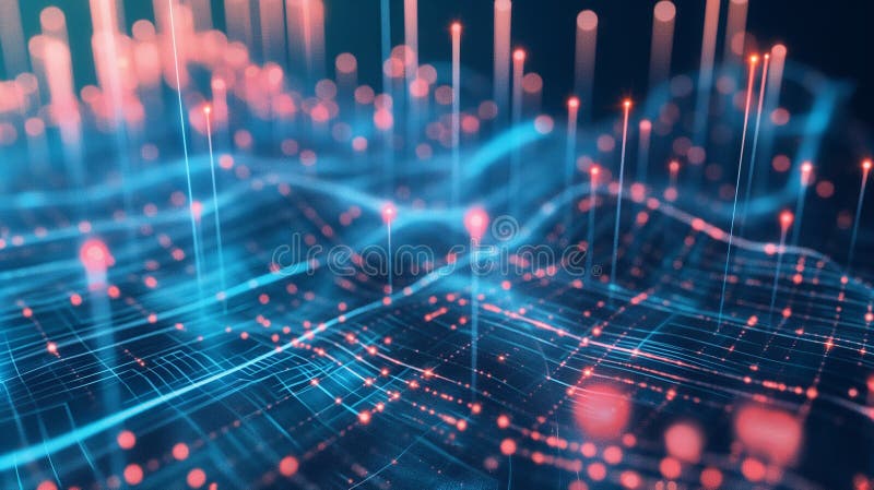 Abstract Background Illustrating Finance. Grid of Intersecting Lines ...