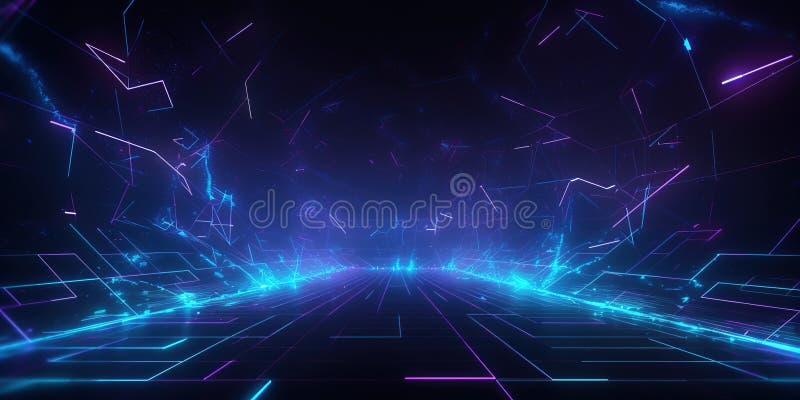 Abstract Background Illustrating Future Internet and Telecommunication ...