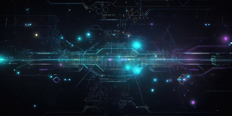 Abstract Background Illustrating Future Internet and Telecommunication ...