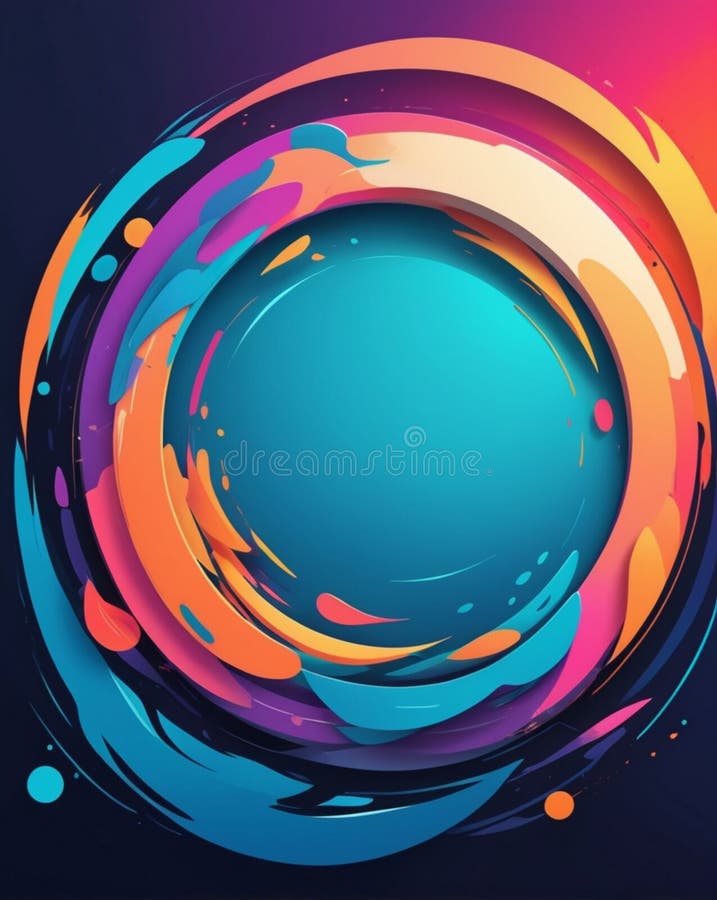 An Abstract Background Illustration with Attractive Colors and Unique ...