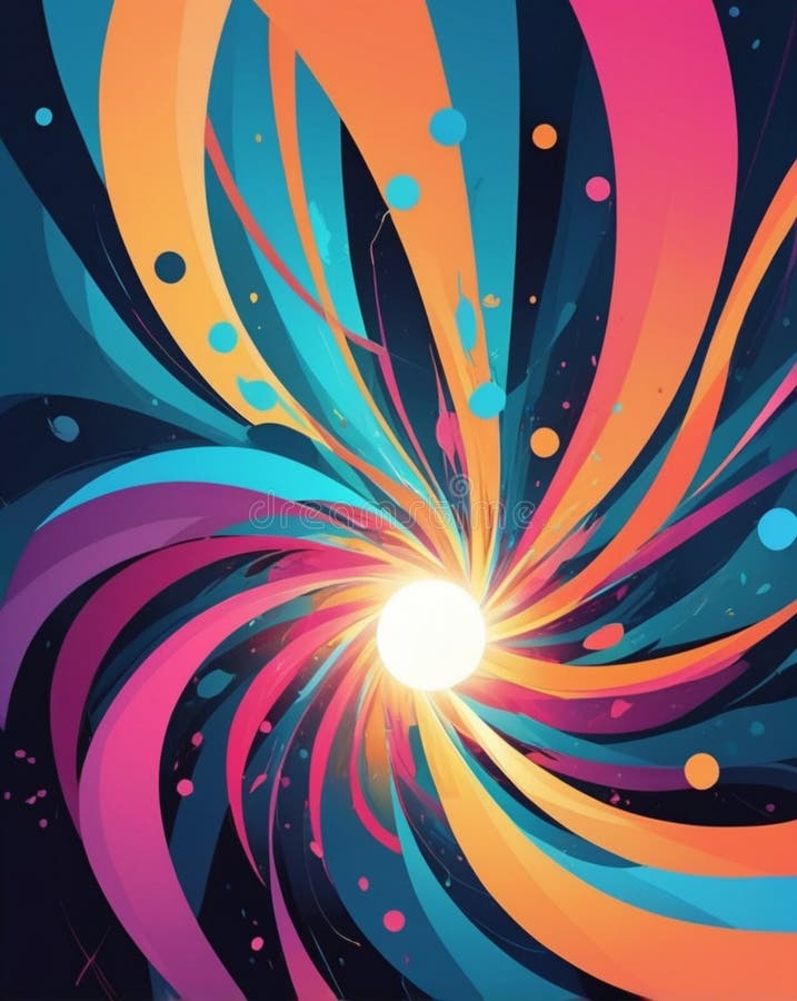 An Abstract Background Illustration with Attractive Colors and Unique ...