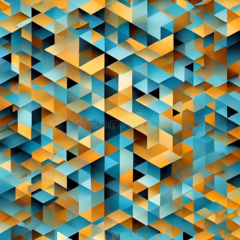Abstract Background Illustration with Distorted Repeated Boxes Pattern ...